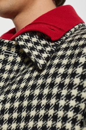 AMI Paris Checked Buttoned Jacket