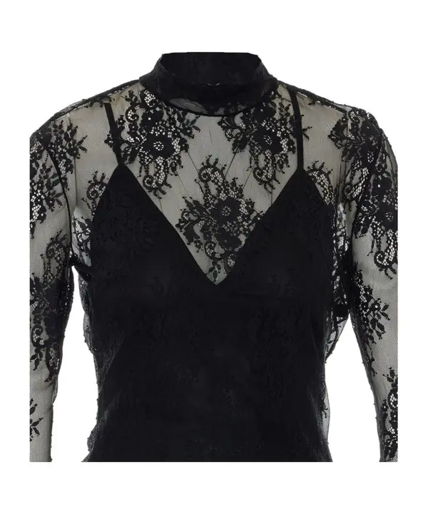 ANIYE BY Sheer Lace Dress