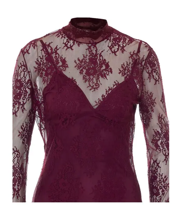 ANIYE BY Ruby Noir Vivi Lace Long Dress