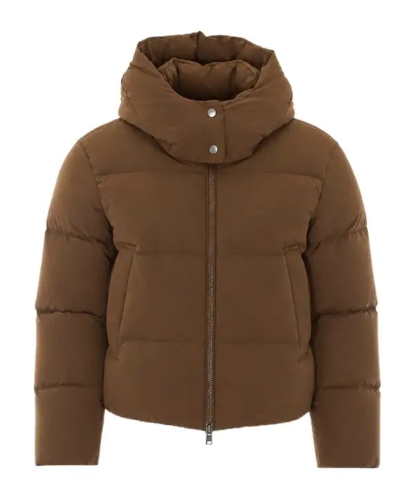 Woolrich Madison Hooded Down Jacket - Brown