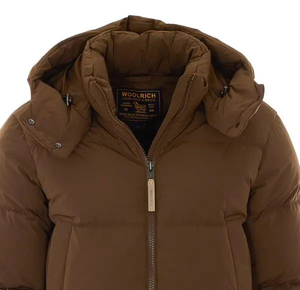 Woolrich Madison Hooded Down Jacket - Brown