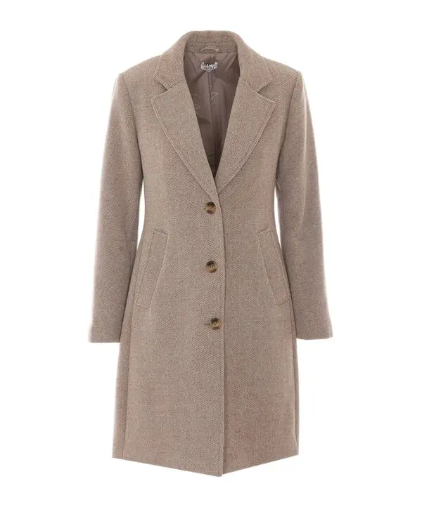 Liu Jo Single-breasted Midi Coat - Beige