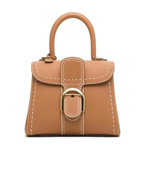 Delvaux Brillant Mini Mini Grain Handbag - Brown