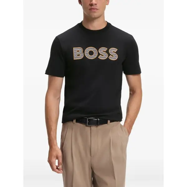 Hugo Boss Cotton-jersey T-shirt With Logo Artwork