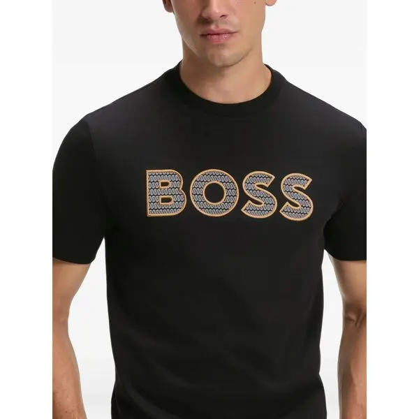 Hugo Boss Cotton-jersey T-shirt With Logo Artwork