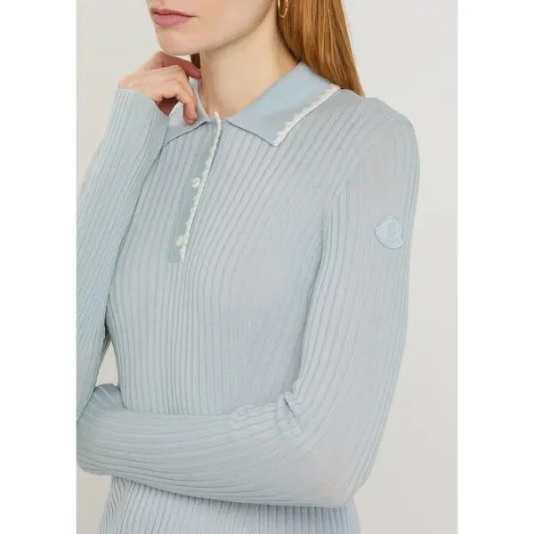 Moncler Long-sleeve Polo Shirt