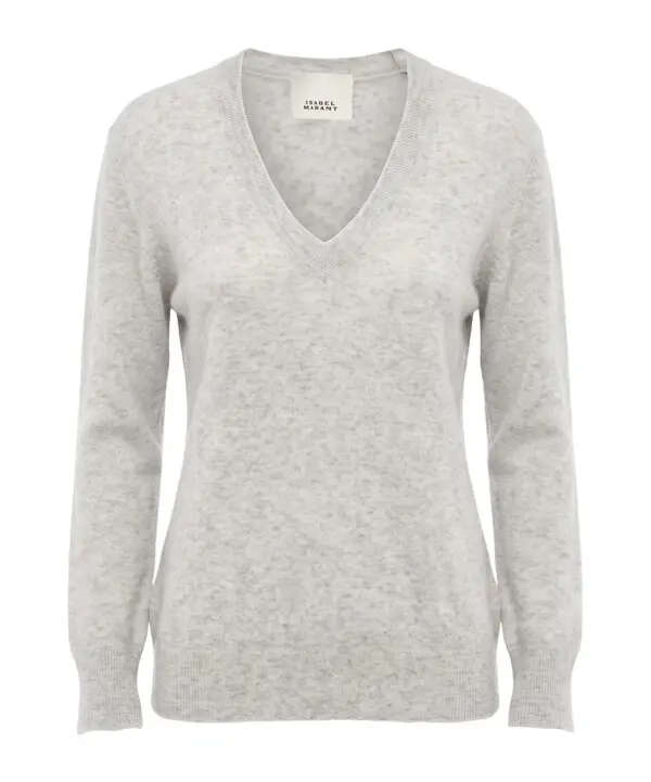 Isabel Marant Étoile Long-sleeved V-neck Thin Knit Top