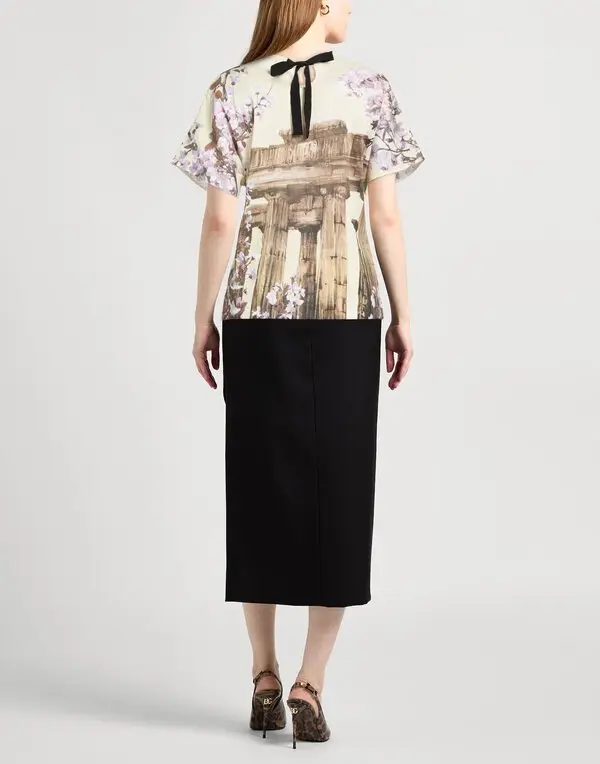 Dolce & Gabbana Multi-color Short-sleeved Crew-neck Top