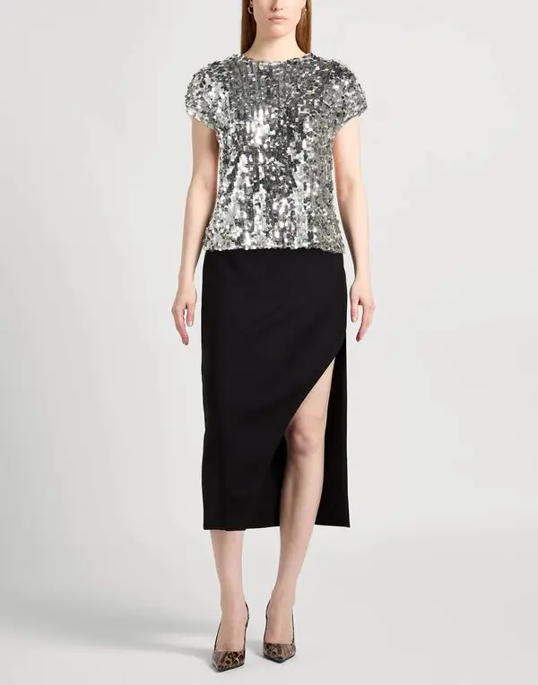 Dolce & Gabbana Stylish Solid-colored Mesh Sequin T-shirt
