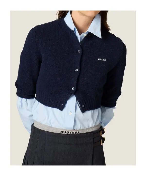 Miu Miu Wool And Cashmere Cardigan