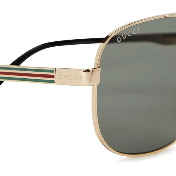 Gucci Double Beam Pilot Sunglasses