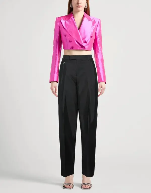 Burberry Solid Twill Slim-fit Trousers