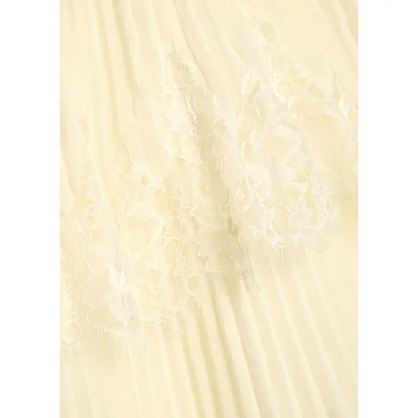 SELF-PORTRAIT Pleated Chiffon Dress