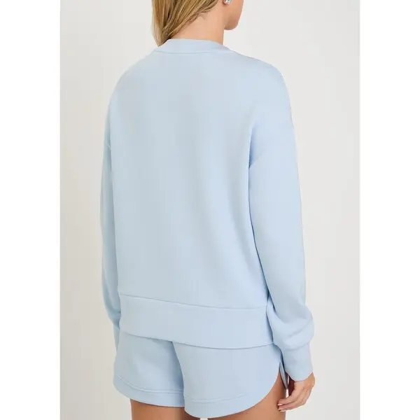 Varley Embroidered Crew-neck Sweatshirt
