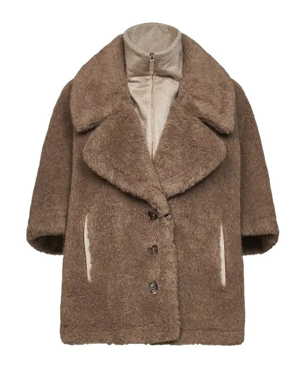 Max Mara Mxapavido Layered Effect Coat - Brown