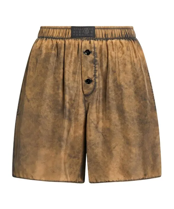 MAISON MARGIELA Solid Matte Shorts - Sand