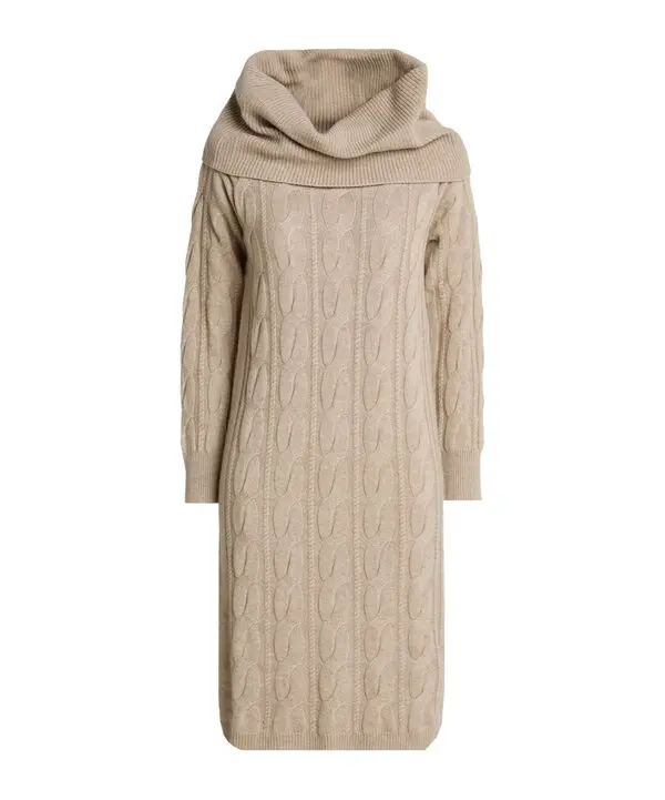 Max Mara Simple Knitted Long-sleeve Dress