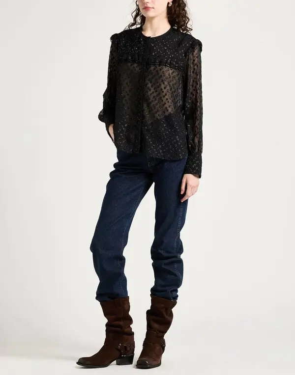 Isabel Marant Étoile Metallic Ruched Shirt