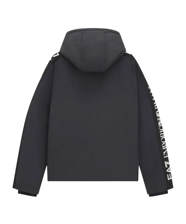 EA7 Oversized Fit Padded Hooded Bomber Jacket