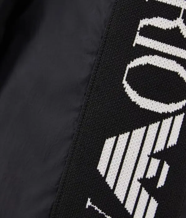 EA7 Oversized Fit Padded Hooded Bomber Jacket