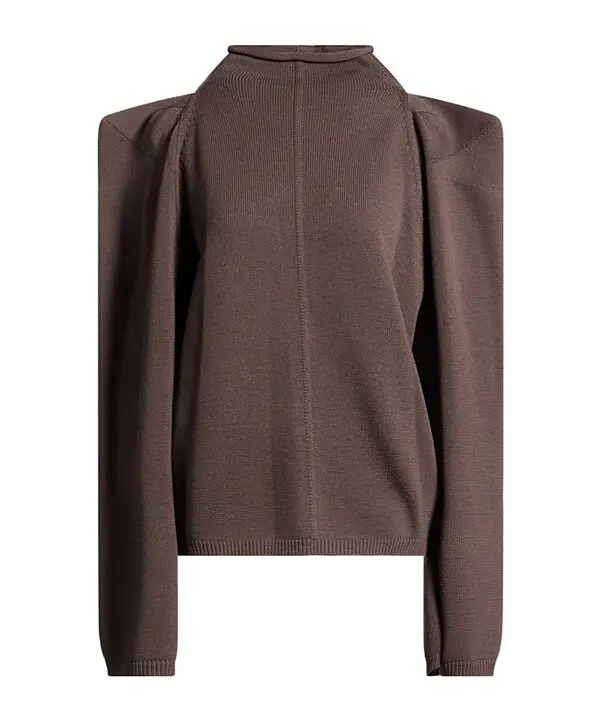 Rick Owens Solid-color Thick Wool Knit Sweater