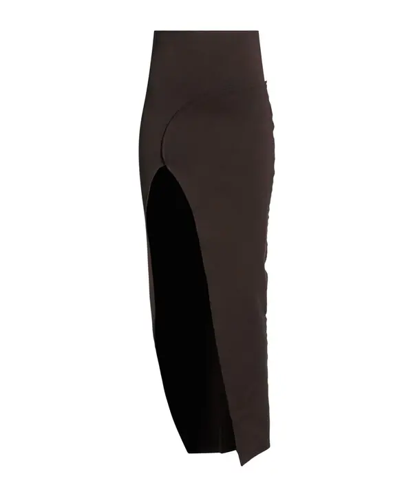 Rick Owens Straight-leg Skirt In Stretch Knit - Black