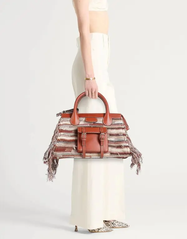 Chloé Large Multi-colored Woven Tote Bag