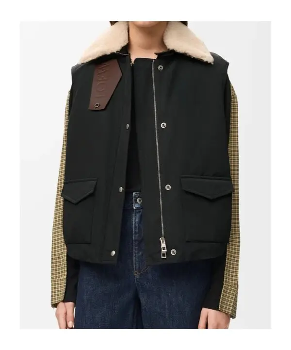 Loewe Sleeveless Vest In Technical Cotton