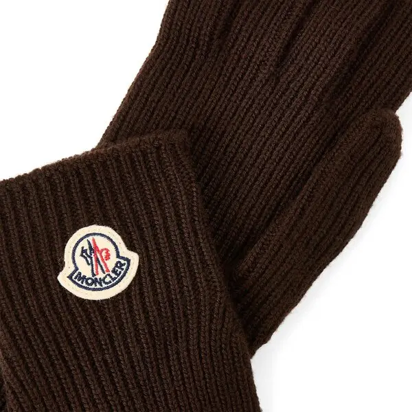 Moncler Ribbed Knitted Gloves