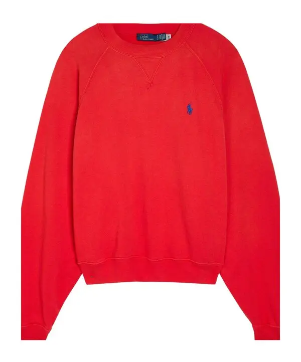 Polo Ralph Lauren Simple Cotton Mixed Sweatshirt - Red