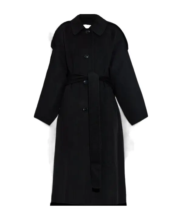 IRO PARIS Belted Coat - Black
