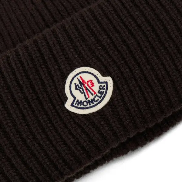 Moncler Coarse Ribbed Knitted Cold-weather Cap