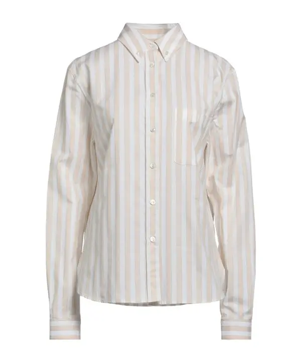 Saint Laurent Striped Long-sleeve Shirt - White