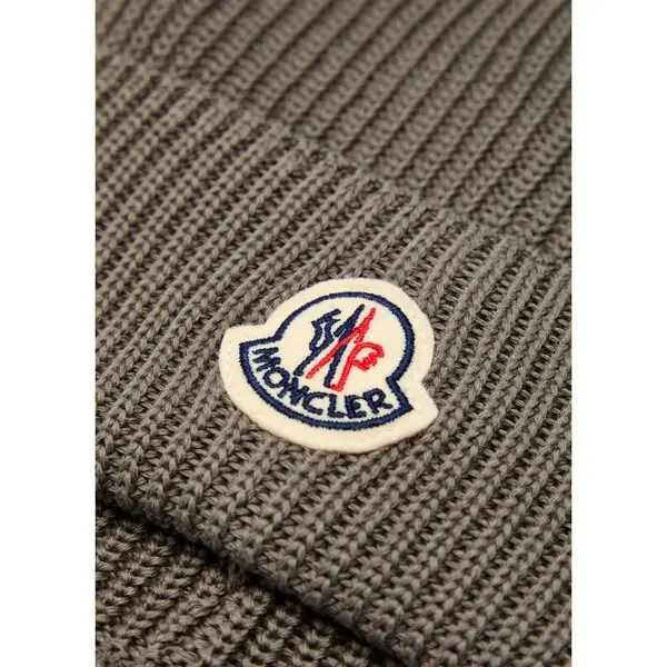 Moncler Ribbed Knitted Cold-weather Cap