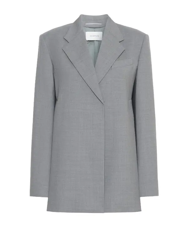 Sportmax Long-sleeved Suit Jacket - Gray