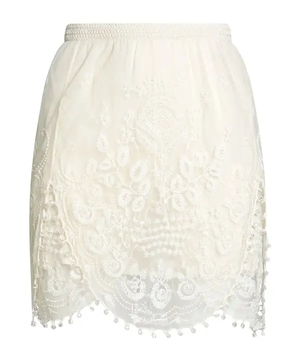 Isabel Marant Étoile Solid Paneled Ruffled Flared Skirt - White