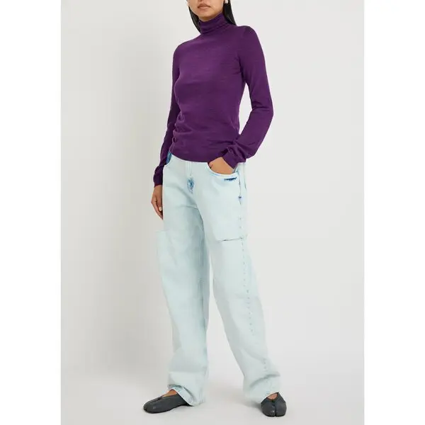 MAISON MARGIELA Wool And Silk-blend Top