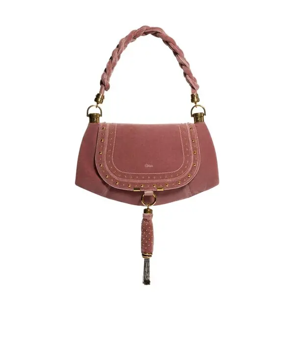 Chloé Logo Shoulder Bag - Red