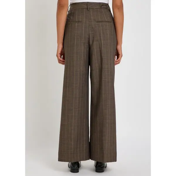 GANNI Melange Stripe Wrap Pants