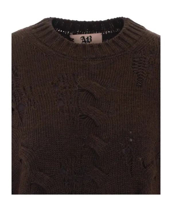 ANIYE BY Tina Distressed Knitted Dress