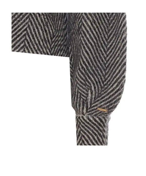 TWINSET Cropped Balloon-sleeve Cardigan