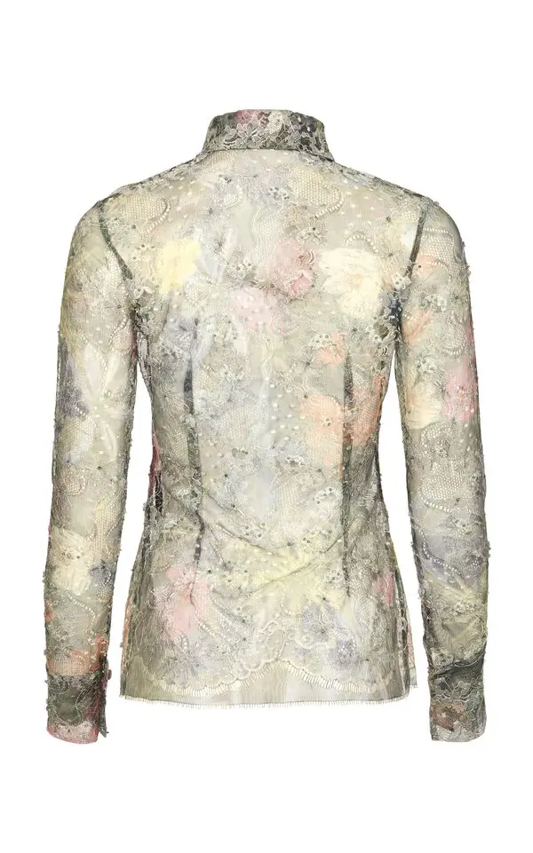 FRANCESCA MIRANDA Arena Ruffle-front Top