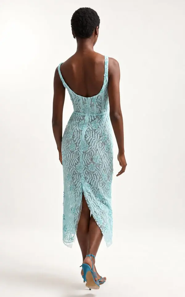FRANCESCA MIRANDA Stellar Cotton-lace Midi Dress