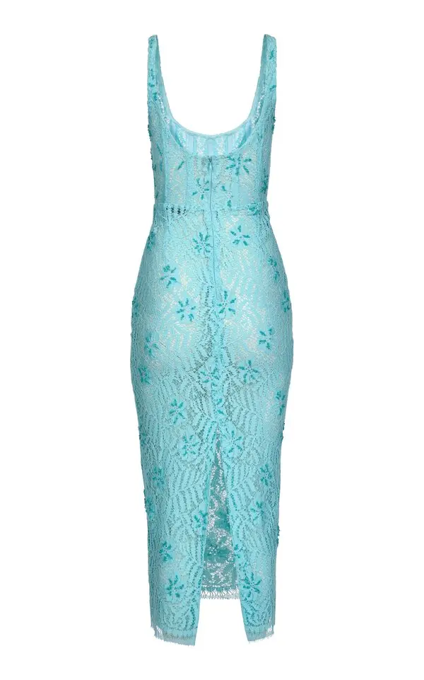 FRANCESCA MIRANDA Stellar Cotton-lace Midi Dress