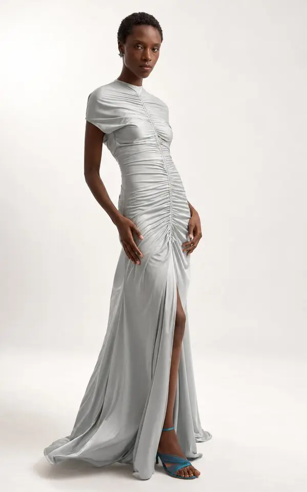 FRANCESCA MIRANDA Cassandra Ruched Maxi Dress