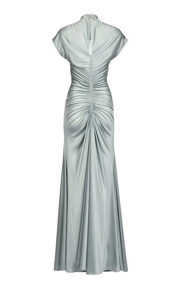 FRANCESCA MIRANDA Cassandra Ruched Maxi Dress