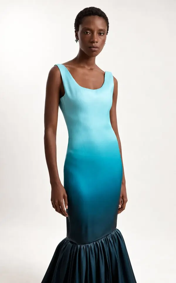 FRANCESCA MIRANDA Gota Fishtail Maxi Dress