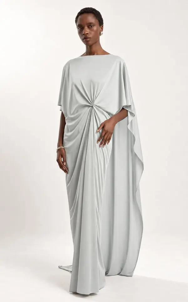 FRANCESCA MIRANDA Calma Draed Jersey Maxi Dress