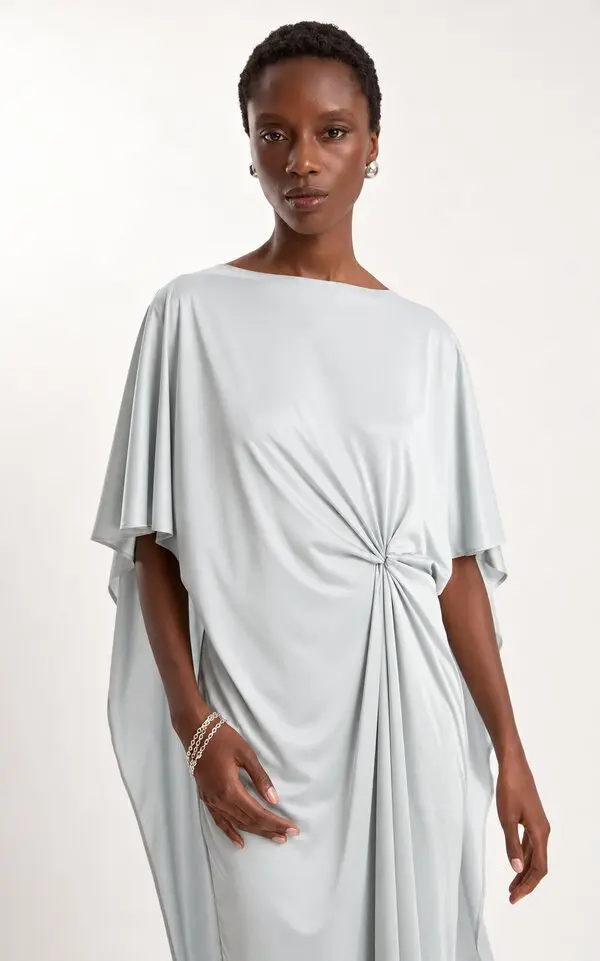 FRANCESCA MIRANDA Calma Draed Jersey Maxi Dress