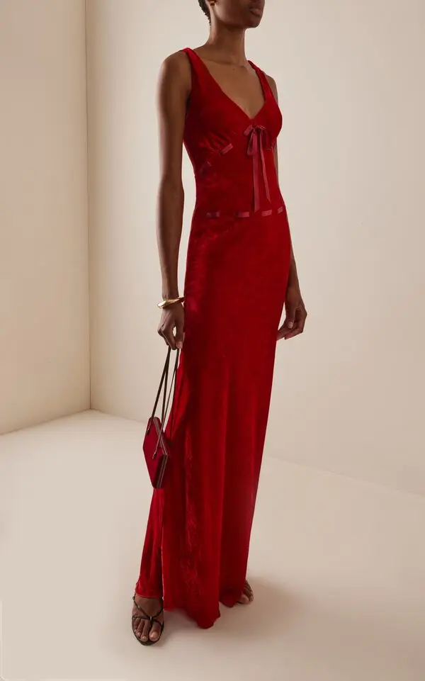 Bernadette Camille Velvet Maxi Dress